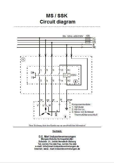 D.E. Marl Industrievertretungen - Download circuit diagrams